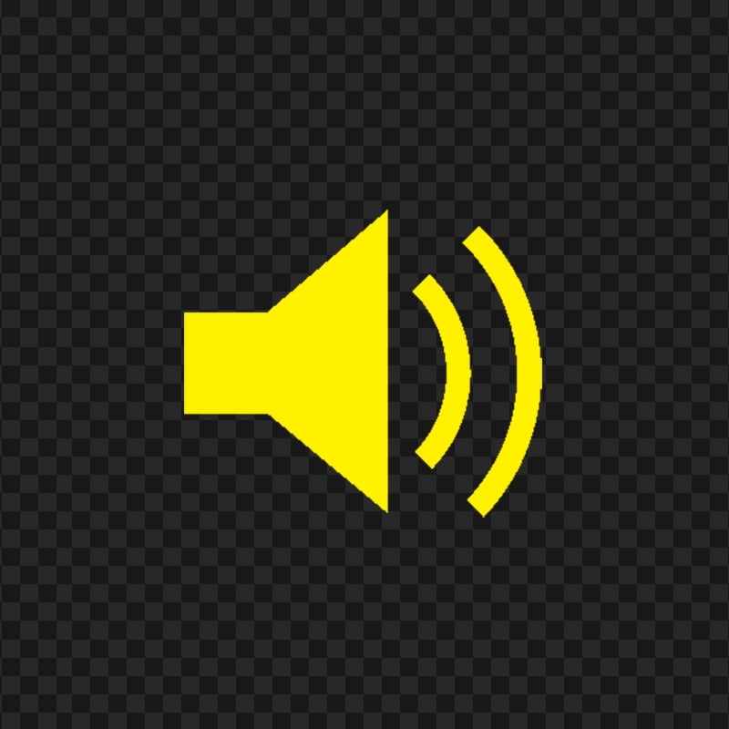 Loudspeaker Speaker Yellow Icon PNG Image | Citypng