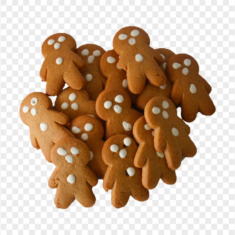 Real Gingerbread Man Cookie Biscuit Food PNG | Citypng