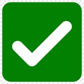HD Green Tick Mark Sticker Effect PNG | Citypng
