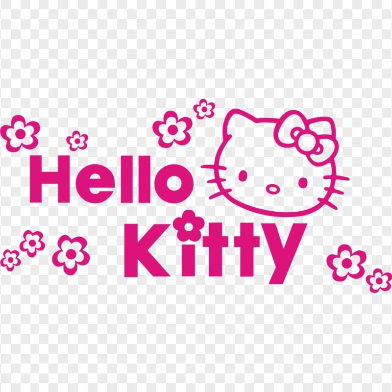 HD Pink Hello Kitty Logo Transparent Background | Citypng