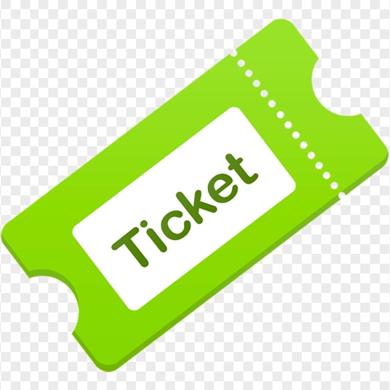 Green Ticket Vector Flat Logo Icon PNG | Citypng
