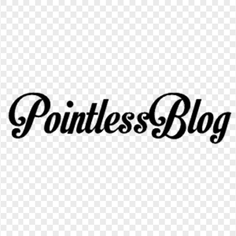 Pointless Blog Logo Black Text | Citypng