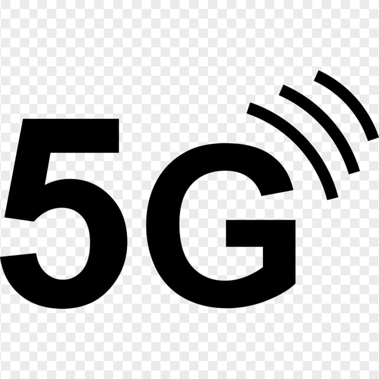 HD 5G Black Logo Icon Sign PNG | Citypng