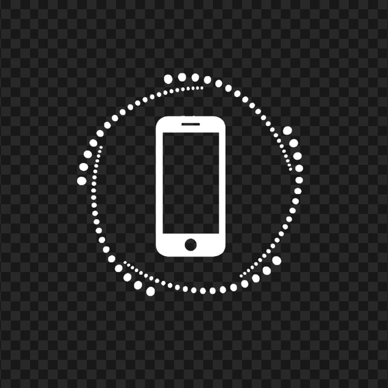HD Orange Phone Outline Logo Transparent PNG | Citypng