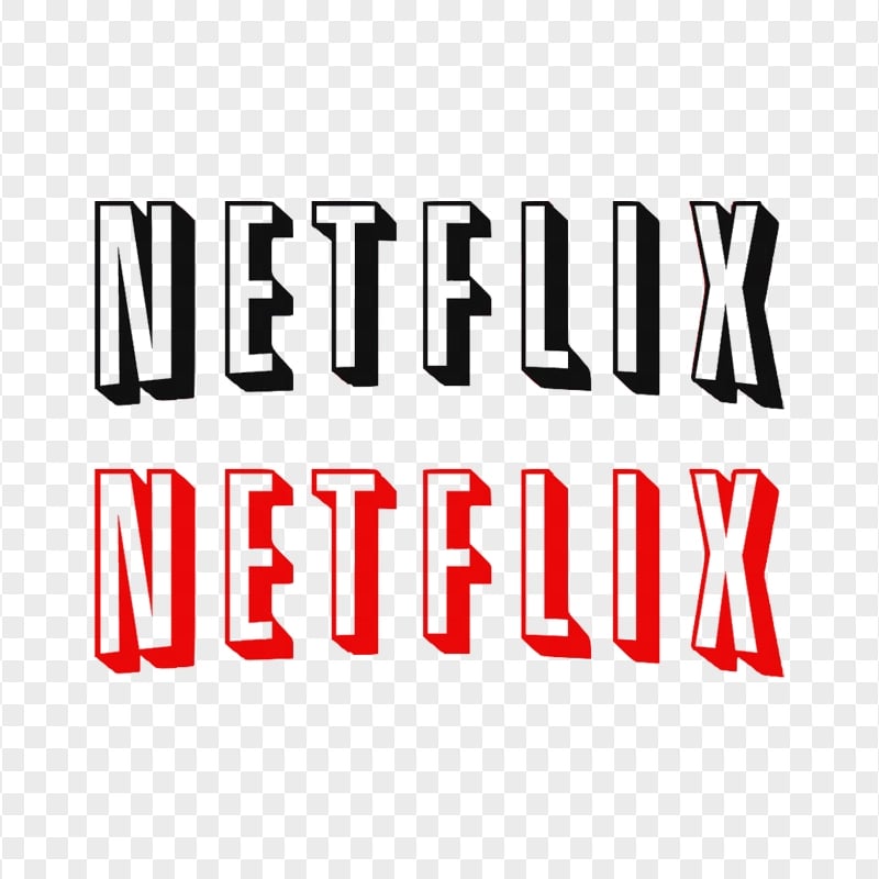 Black And Red Netflix Outline Logo | Citypng