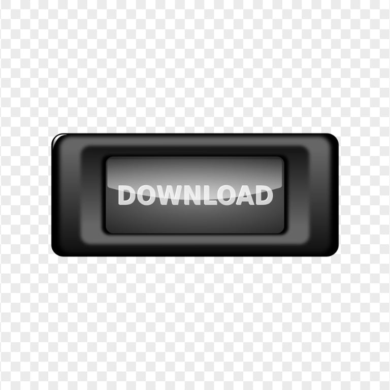 Download Dark Black Glossy Web Button HD PNG | Citypng