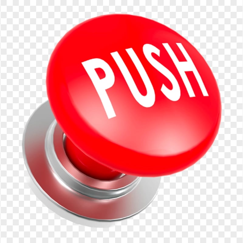Red Push Button Big Dome PNG | Citypng