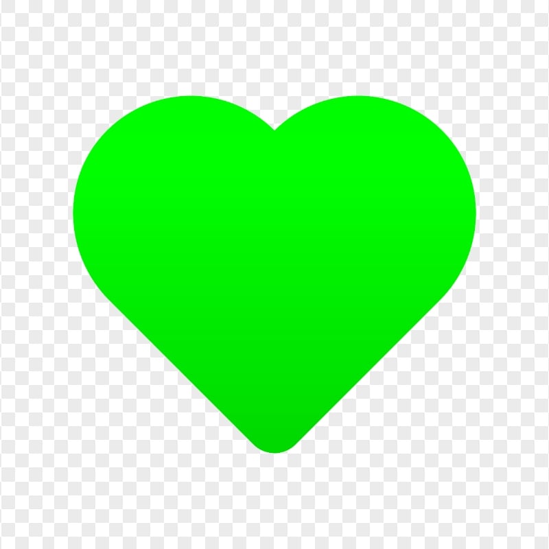 HD Green Heart Shape Transparent Background | Citypng