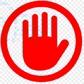 HD Stop Raised Hand Emoji Clipart PNG | Citypng