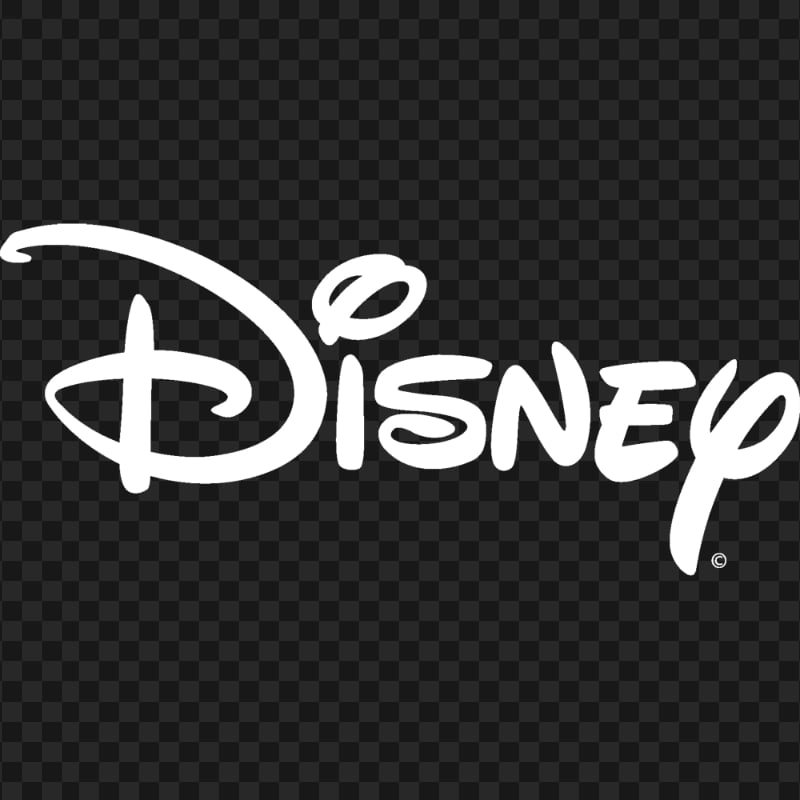 Disney Company Typography White Logo Image PNG | Citypng
