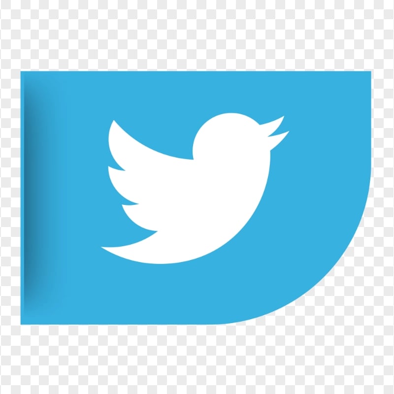 HD Twitter Ribbon Corner Top Left Icon PNG | Citypng