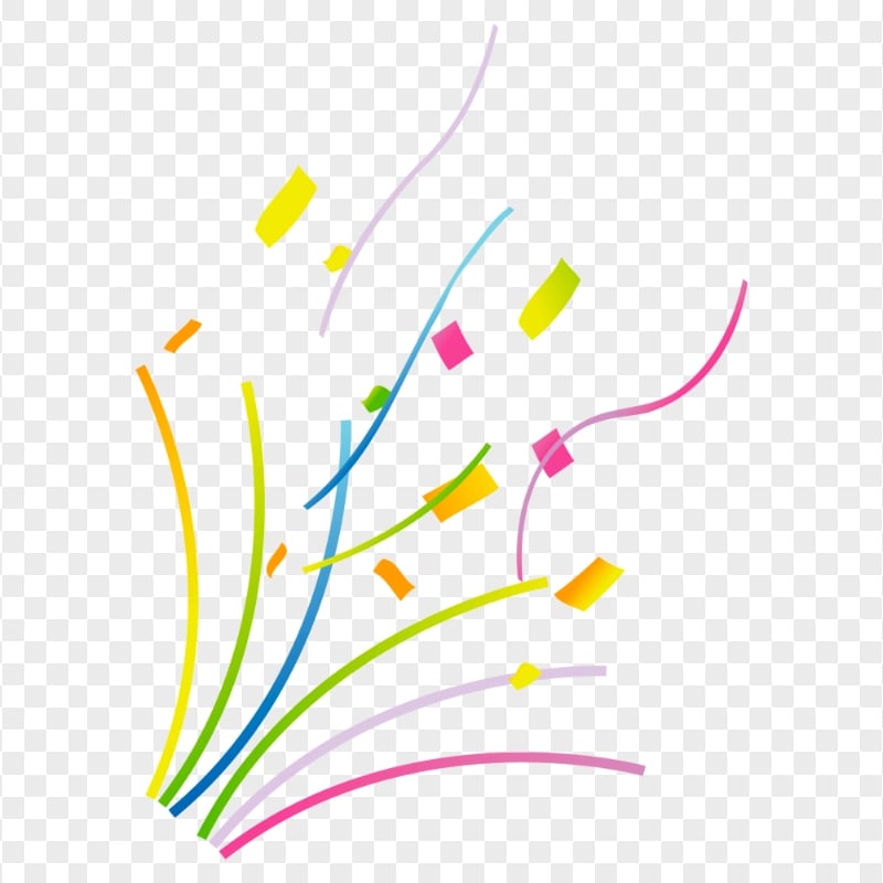 Illustration Vector Colorful Confetti PNG | Citypng