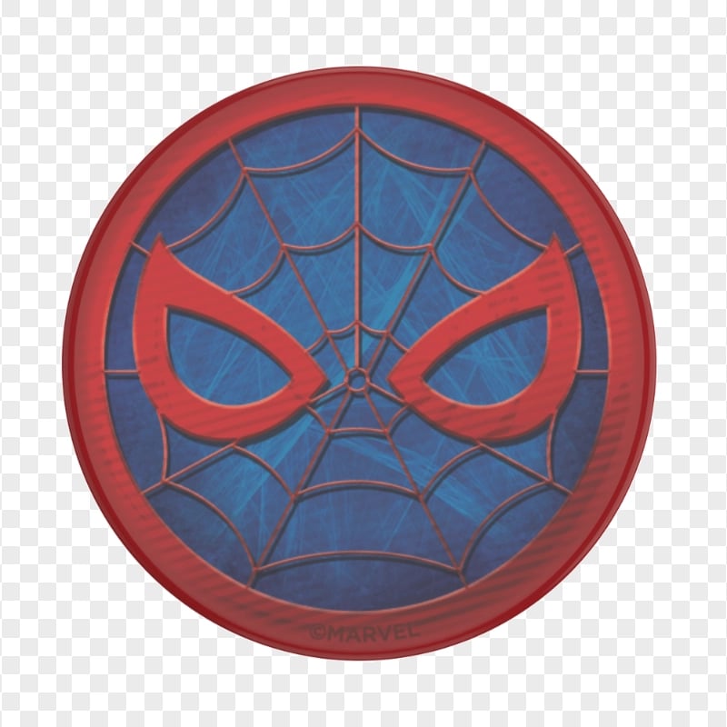 Spiderman Icon Blue & Red Circle Face PNG | Citypng