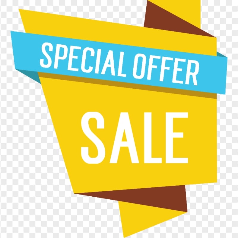 Special Offer Sale Blue And Yellow Banner Sign | Citypng