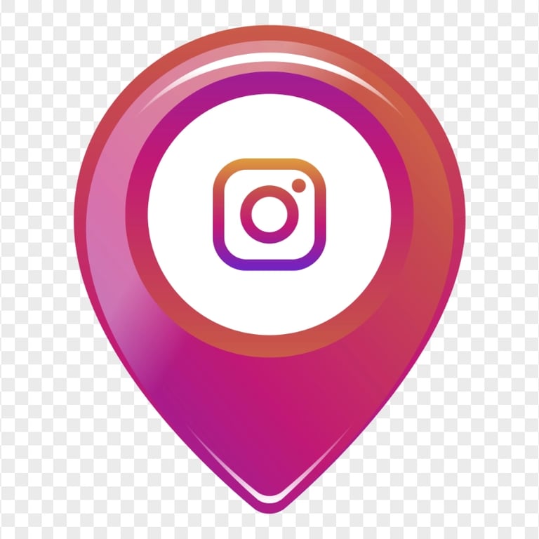 Instagram In Location Style Icon | Citypng