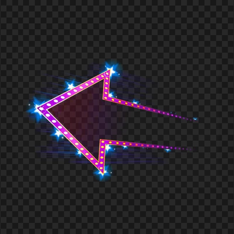 Pink Lighting Arrow Pointing Left FREE PNG | Citypng