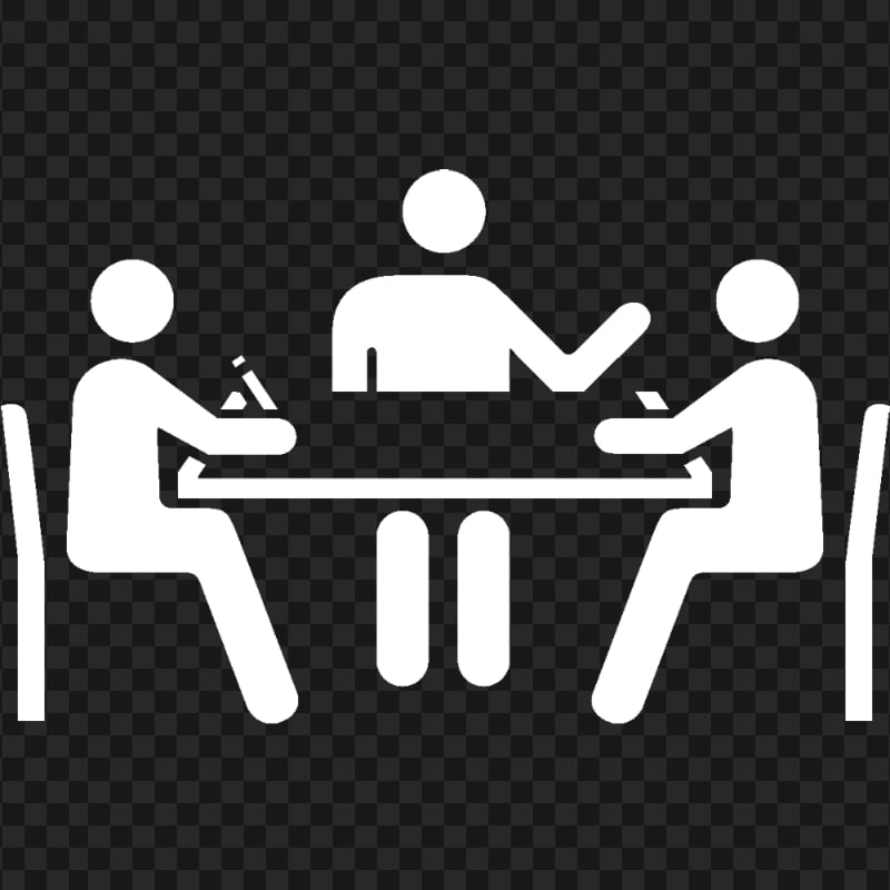 HD Meeting Conference White Icon Transparent Background | Citypng