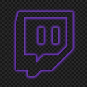 HD Twitch Neon Purple Square App Icon PNG | Citypng