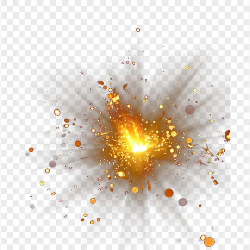 Explosion Collision Gold Effect Illustration Light | Citypng