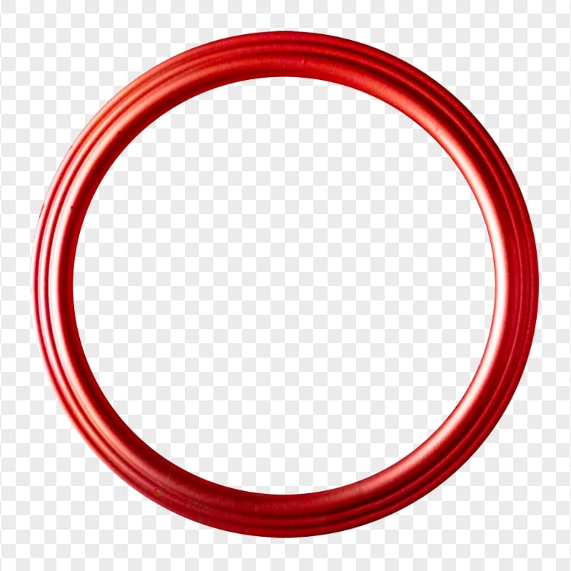 HD Red Circular Round Frame Transparent Background | Citypng