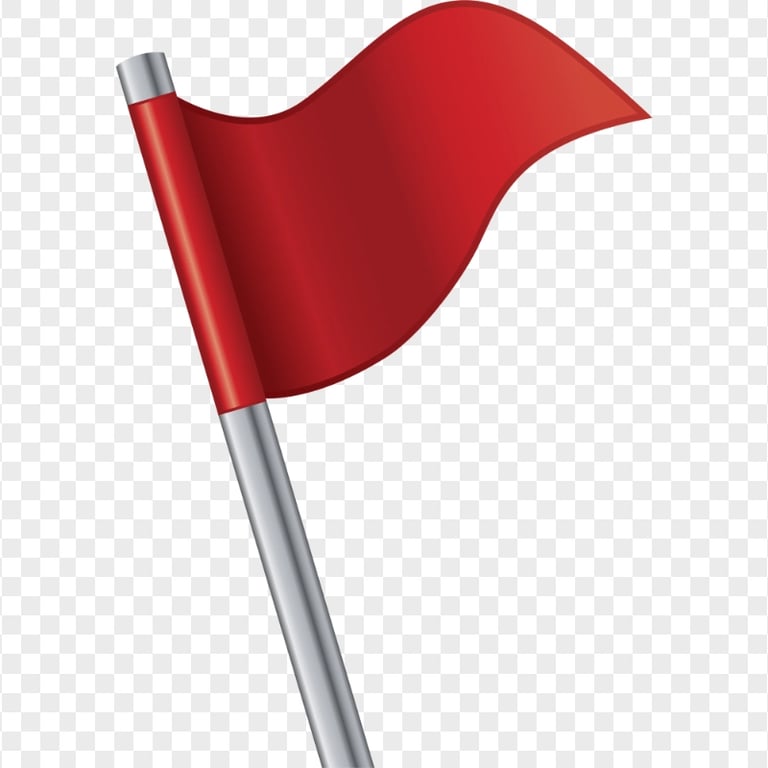 HD Triangle Red Flag Illustration Transparent PNG | Citypng