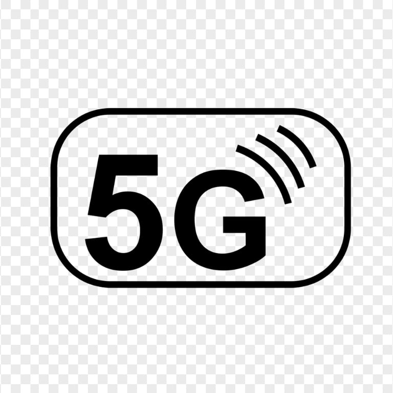 HD 5G Cellular Black Logo Icon PNG | Citypng