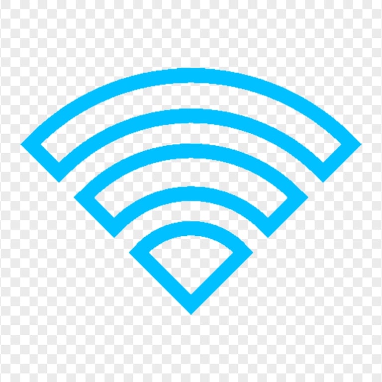 Wireless Wifi Blue Logo Icon Download PNG | Citypng