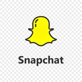 HD White Snapchat Ghost Logo Icon Symbol PNG | Citypng