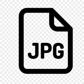 White Icon Of JPG File PNG | Citypng