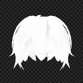 HD White Anime Hair Transparent Background | Citypng
