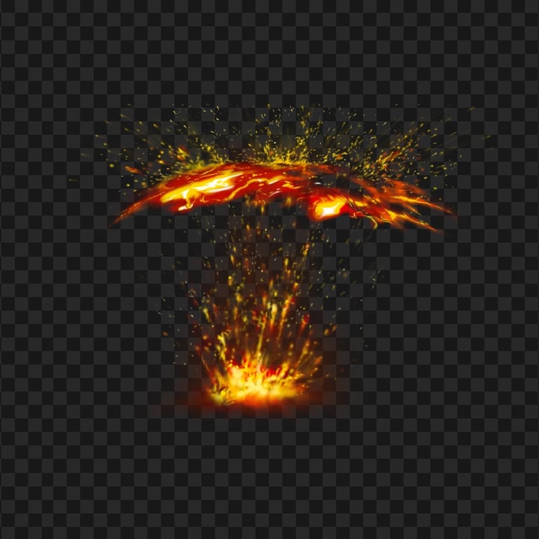 HD Flame Explosion Fire Spark PNG | Citypng