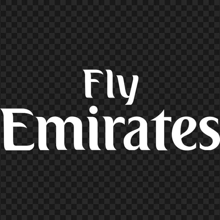 Fly Emirates White Logo HD PNG | Citypng