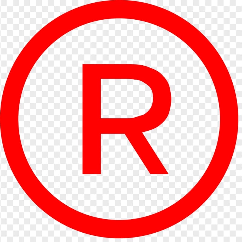 R Trademark Red Logo Icon Image PNG | Citypng
