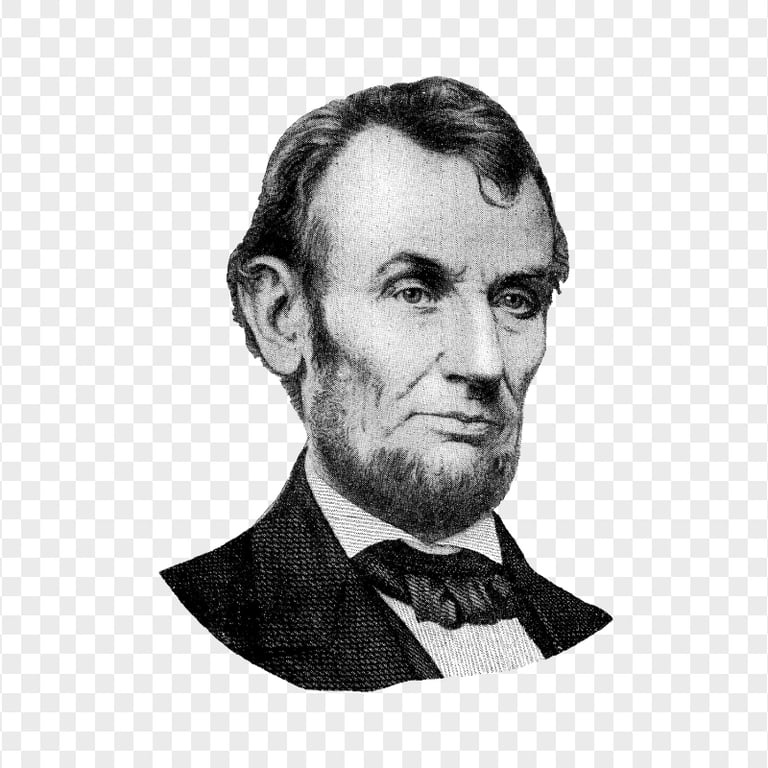 Abraham Lincoln Black & White United States | Citypng