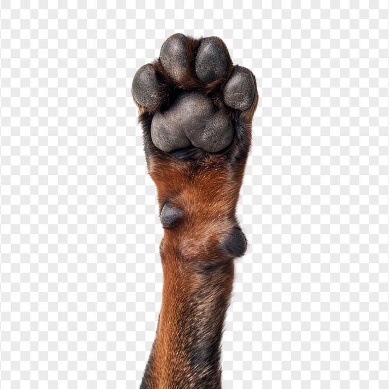 HD Close Up On Brown Dog Paw Transparent PNG | Citypng