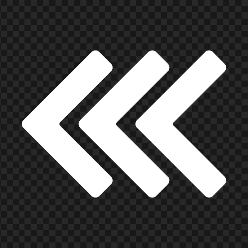 HD Three White Arrows Pointing Left PNG | Citypng