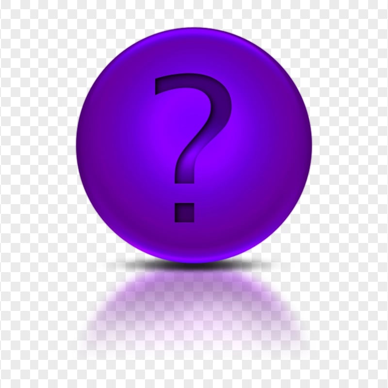Purple Glossy Question Mark Circle Icon Logo PNG | Citypng