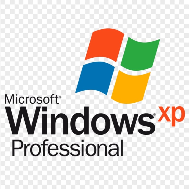 HD Windows Xp Black Logo PNG | Citypng