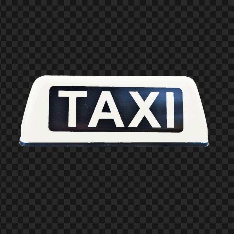 PNG White Cab Taxi Logo Sign | Citypng