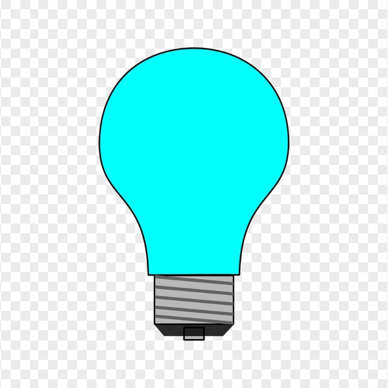 HD Blue Light Bulb Clipart Icon PNG | Citypng
