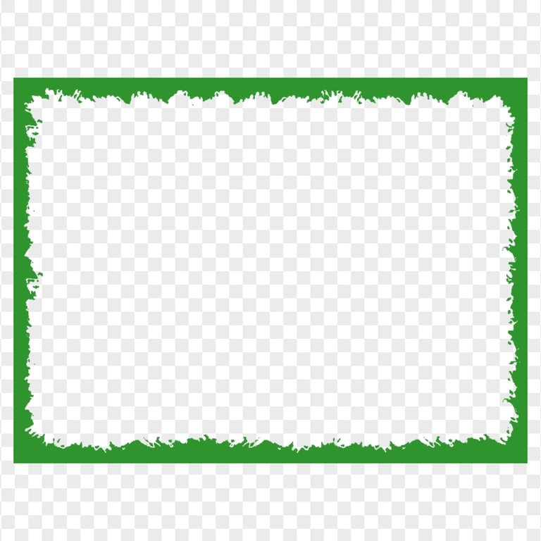 HD Grunge Rectangle Green Frame Transparent PNG | Citypng