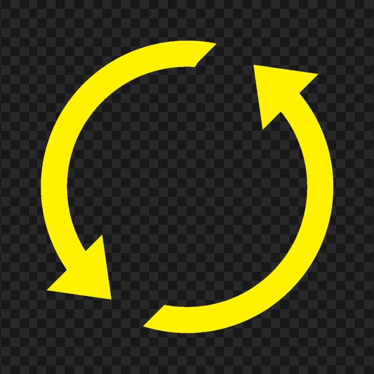 Circle Arrow Yellow Icon Transparent Background | Citypng