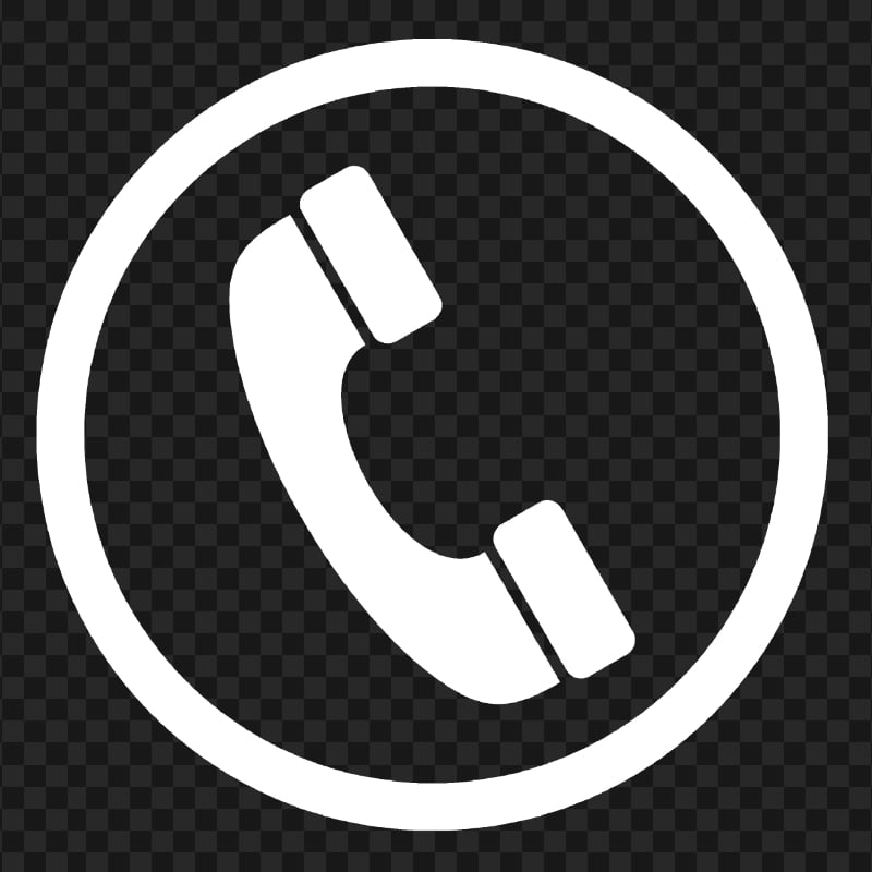 White Telephone Icon