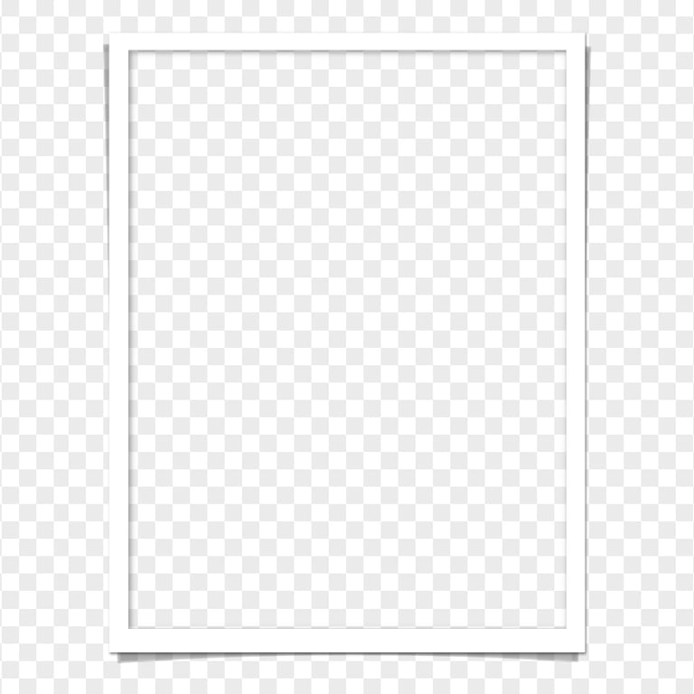 HD Paper White Frame With Shadow PNG | Citypng