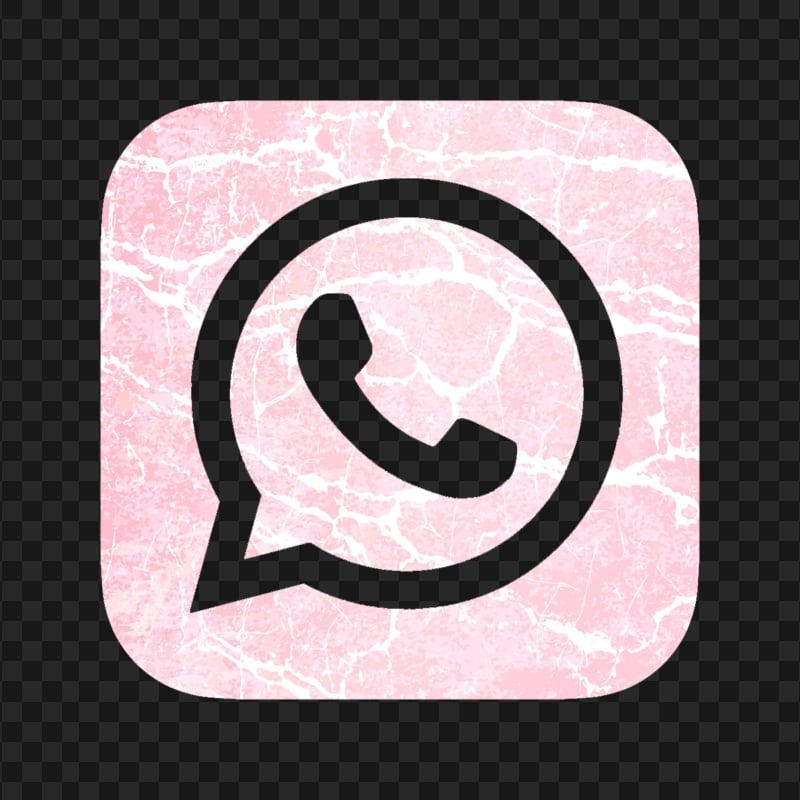 HD Pink Marble Aesthetic Whatsapp Wa Logo Icon PNG | Citypng
