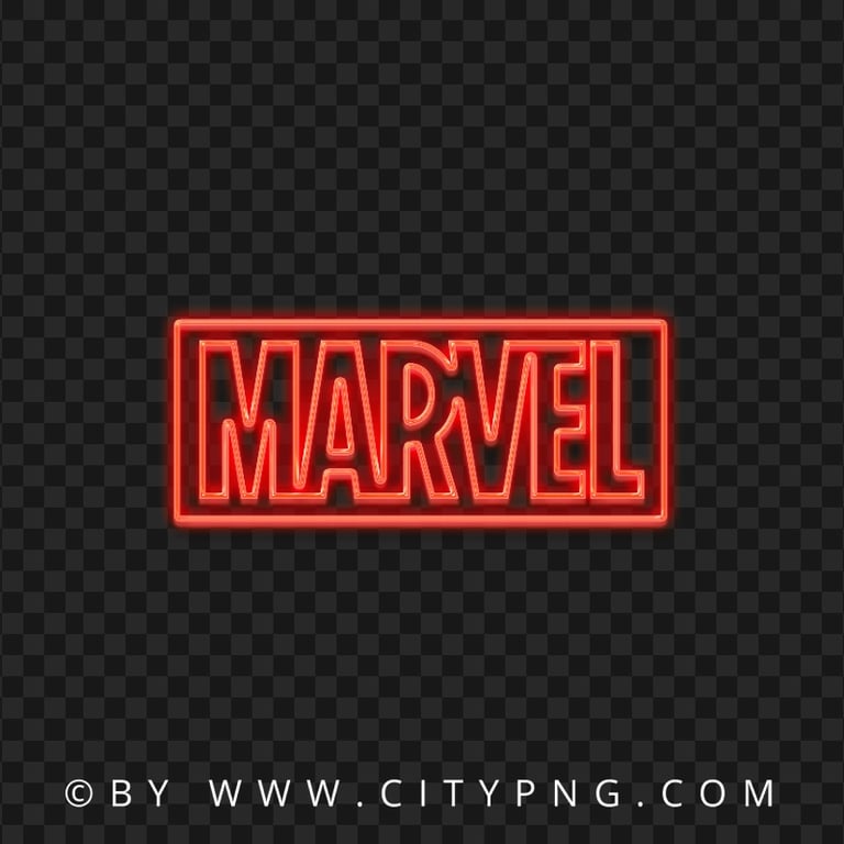 Marvel Red Neon Logo PNG | Citypng