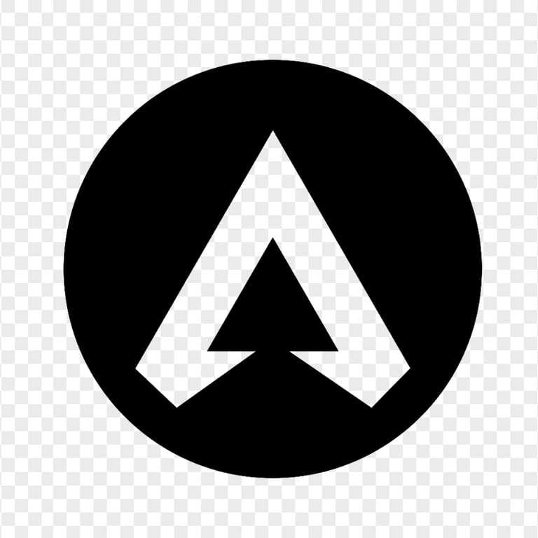 HD Round Black Apex Legends Logo Symbol PNG | Citypng