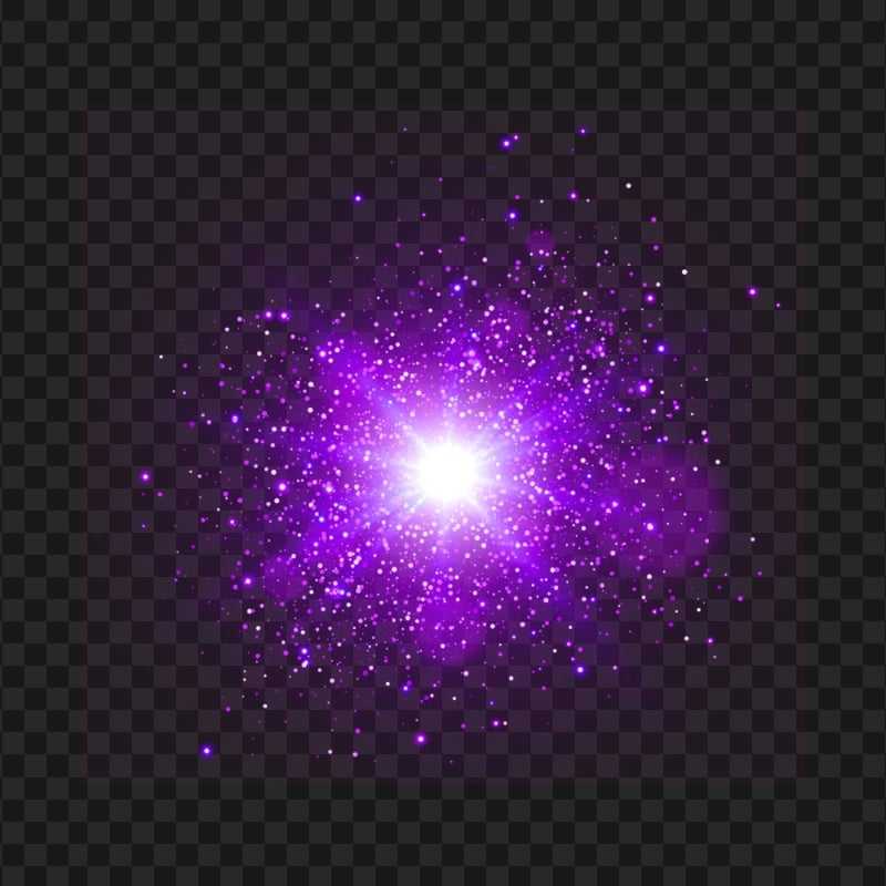 Bright Explosion Light Purple Effect FREE PNG | Citypng
