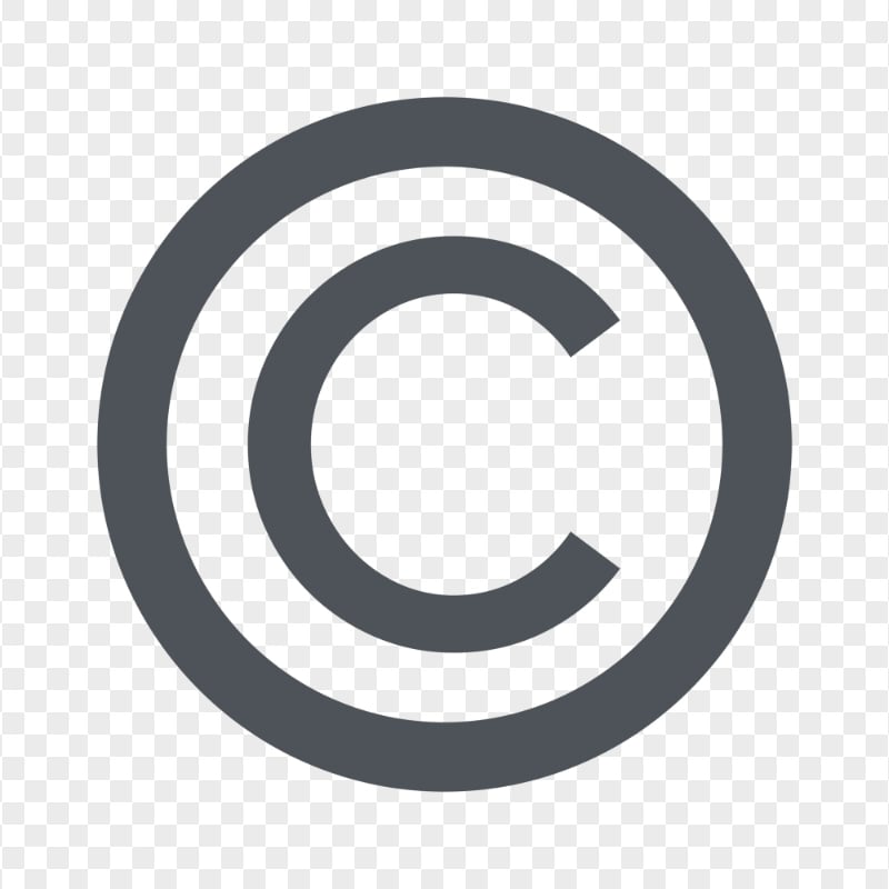 Dark Gray Copyright Sign Symbol Logo © | Citypng