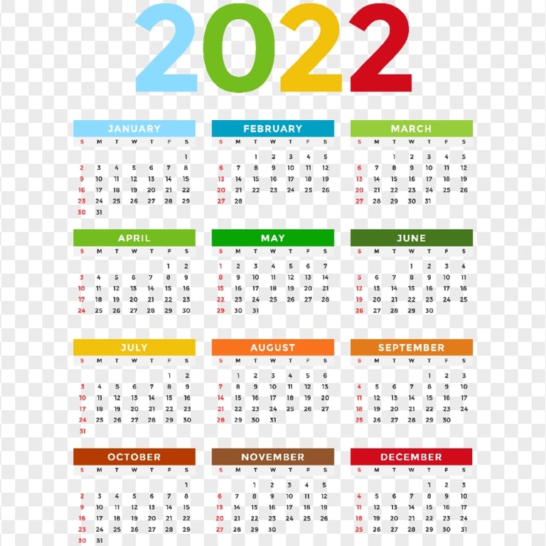 HD 2022 Calendar Transparent Background | Citypng